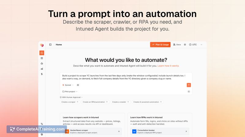 Intuned Agent