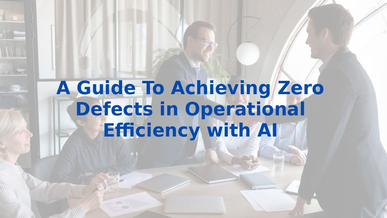 A Guide To Achieving Zero Defects in Operational Efficiency with AI