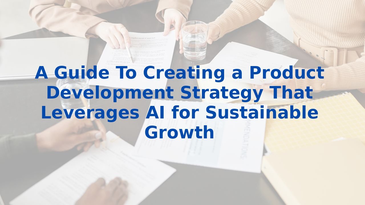 A Guide To Creating a Product Development Strategy That Leverages AI ...