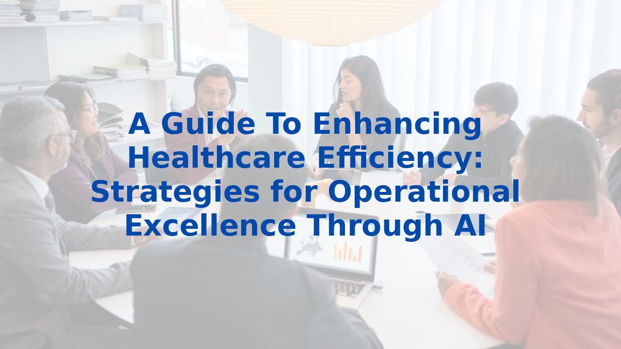A Guide To Enhancing Healthcare Efficiency: Strategies for Operational ...