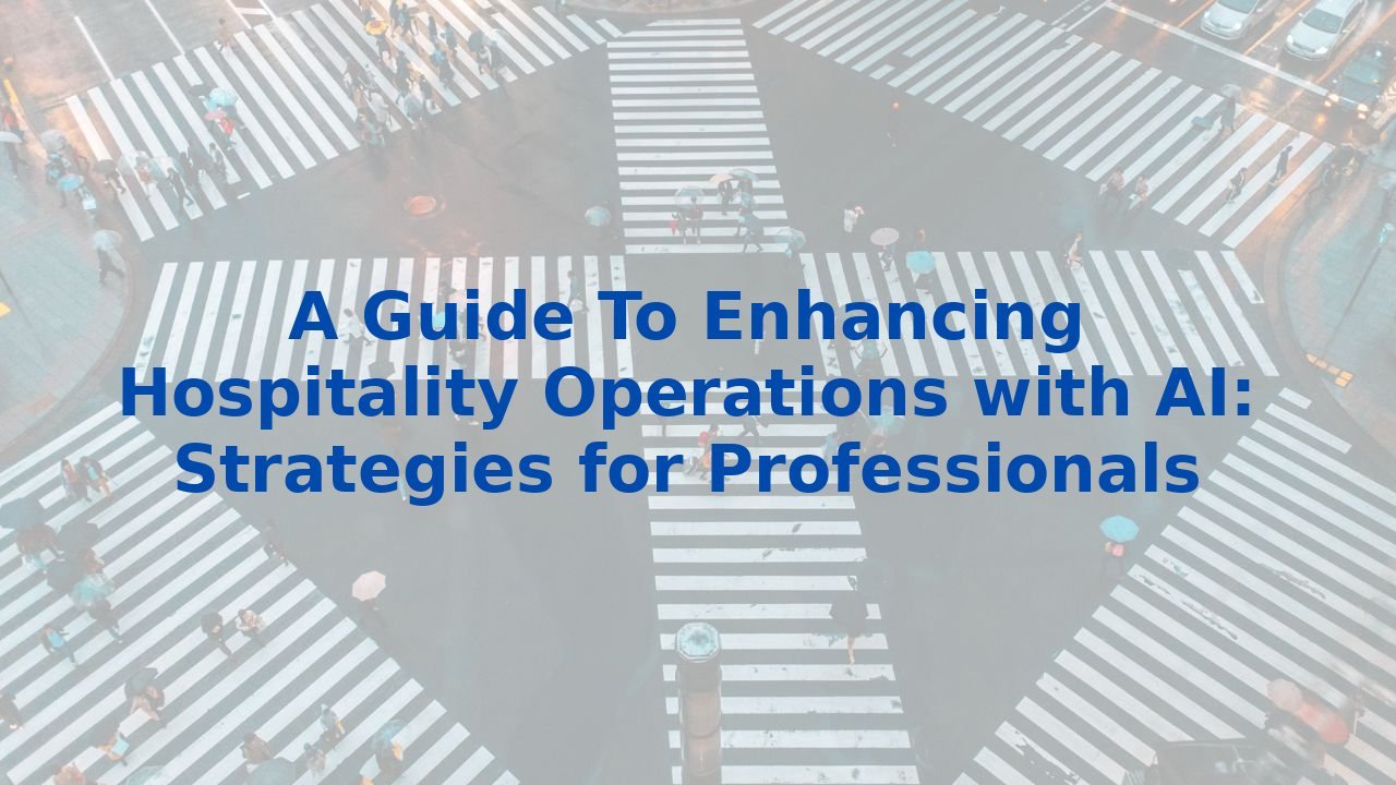 A Guide To Enhancing Hospitality Operations with AI: Strategies for ...