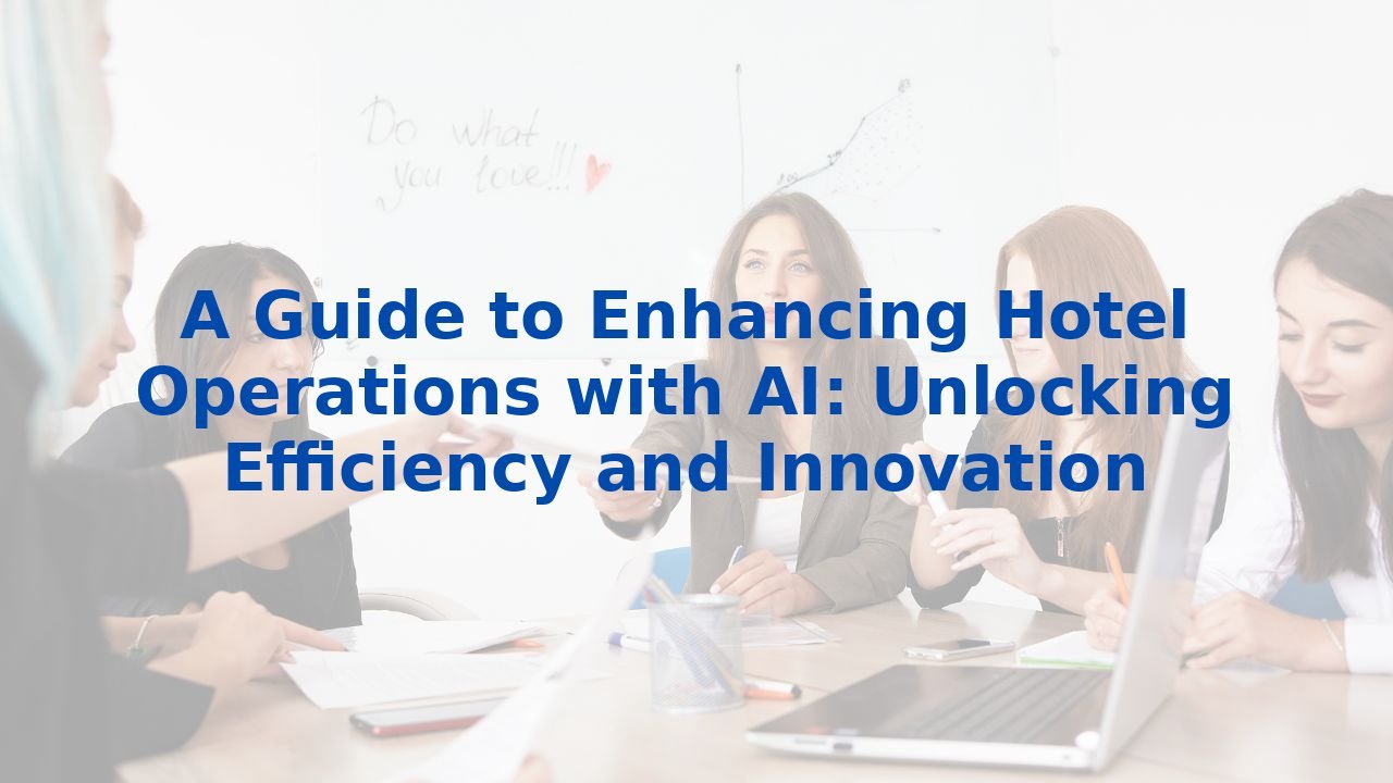 A Guide to Enhancing Hotel Operations with AI: Unlocking Efficiency and Innovation