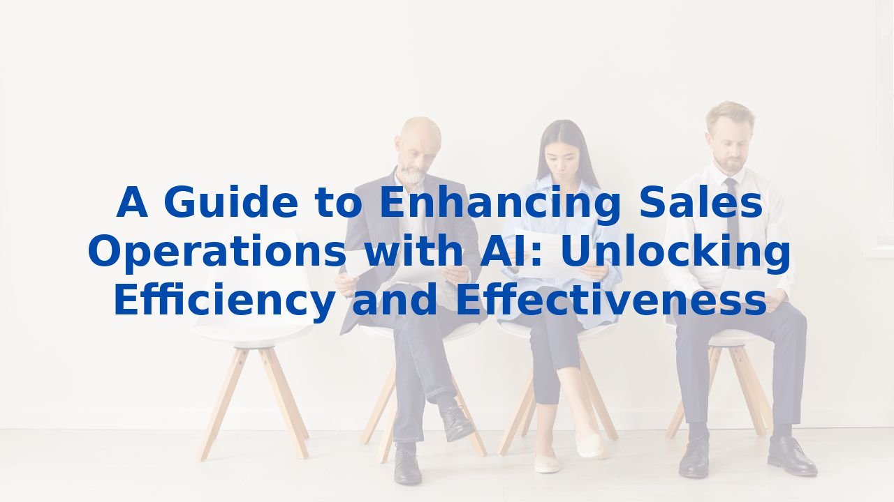 A Guide to Enhancing Sales Operations with AI: Unlocking Efficiency and ...