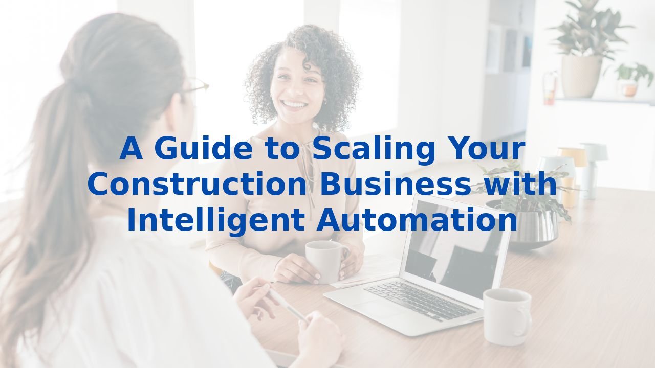 A Guide to Scaling Your Construction Business with Intelligent Automation