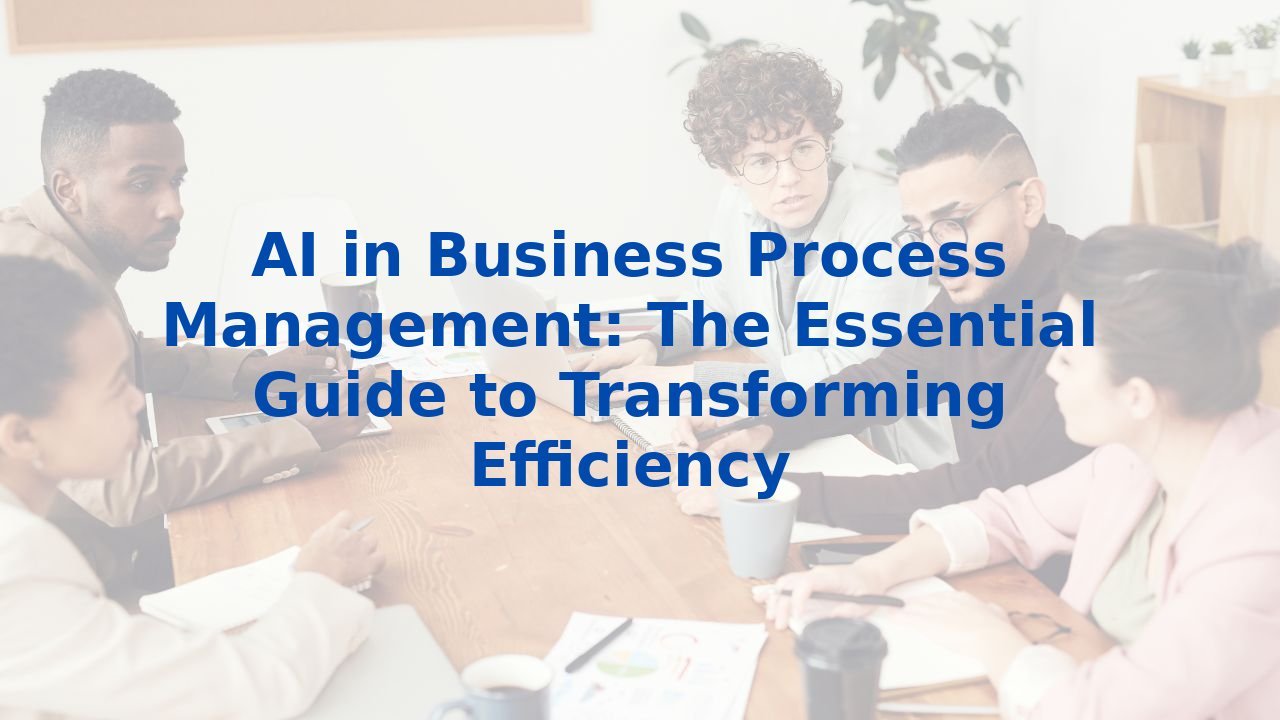 AI in Business Process Management: The Essential Guide to Transforming ...