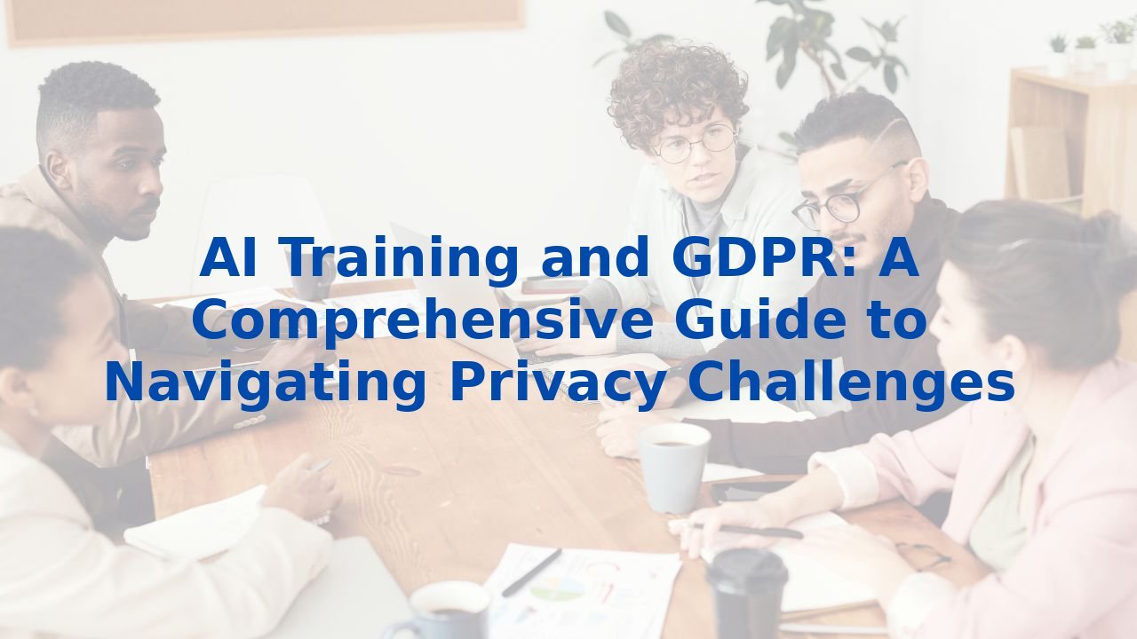 AI Training and GDPR: A Comprehensive Guide to Navigating Privacy Challenges