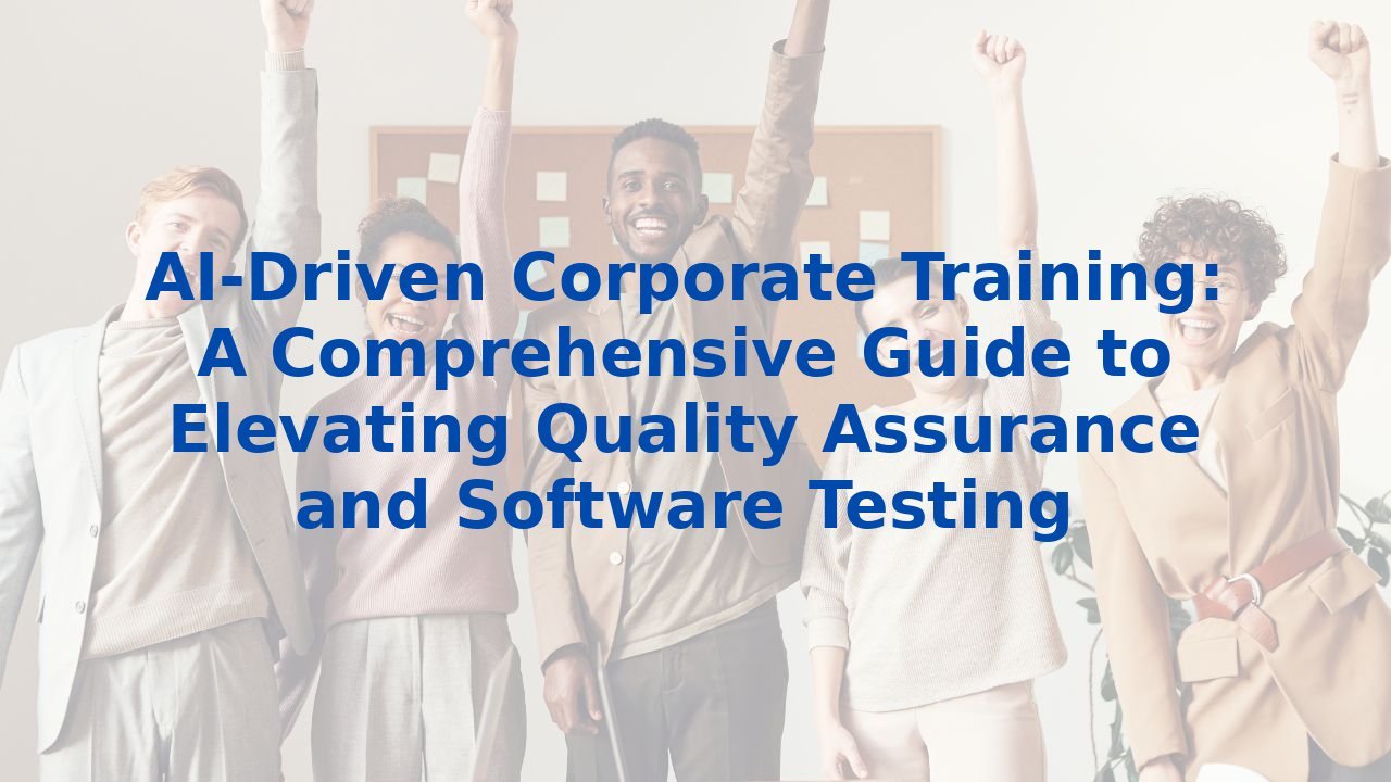 AI-Driven Corporate Training: A Comprehensive Guide to Elevating Quality Assurance and Software ...
