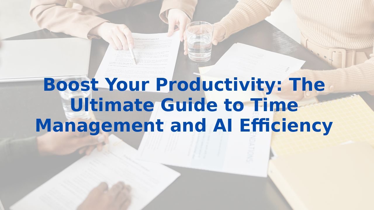Boost Your Productivity: The Ultimate Guide to Time Management and AI ...