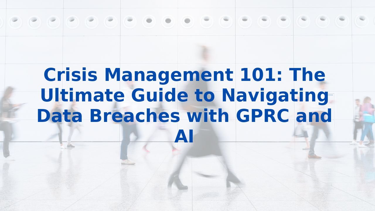 Crisis Management 101: The Ultimate Guide to Navigating Data Breaches with GPRC and AI