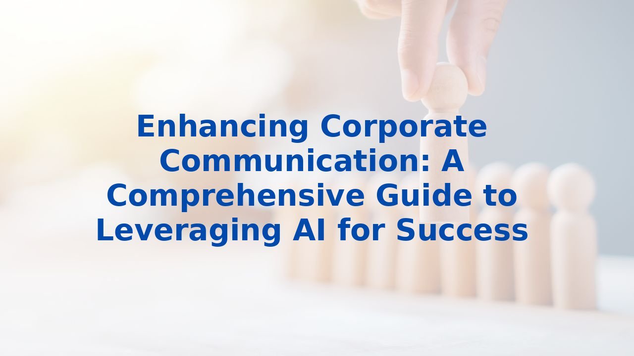Enhancing Corporate Communication: A Comprehensive Guide to Leveraging ...