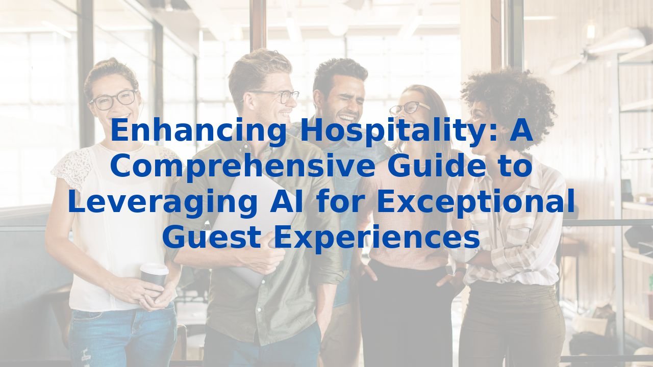 Enhancing Hospitality: A Comprehensive Guide to Leveraging AI for ...