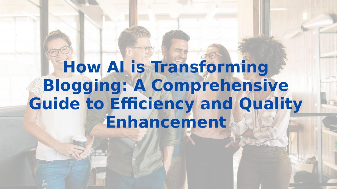 How AI is Transforming Blogging: A Comprehensive Guide to Efficiency and Quality Enhancement