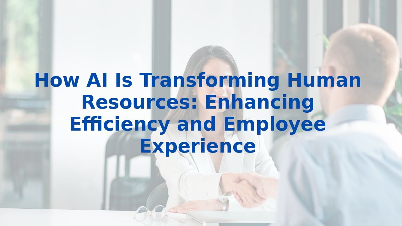 How AI Is Transforming Human Resources: Enhancing Efficiency and Employee Experience
