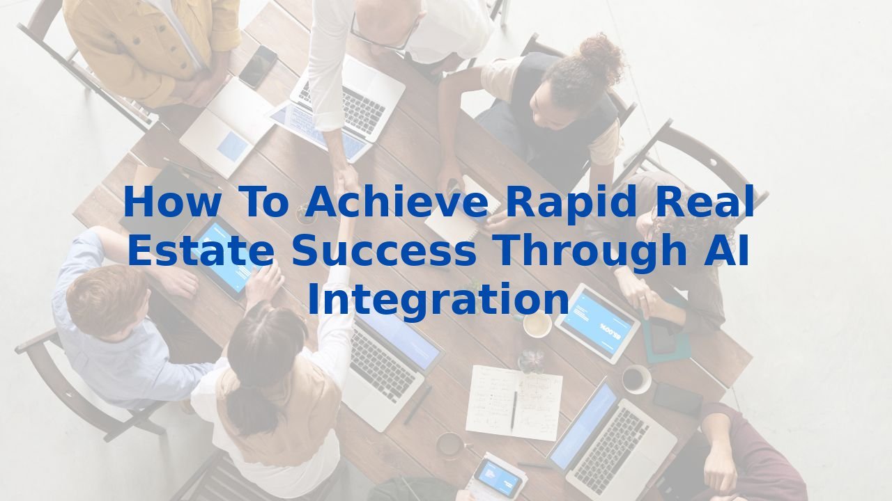 How To Achieve Rapid Real Estate Success Through AI Integration