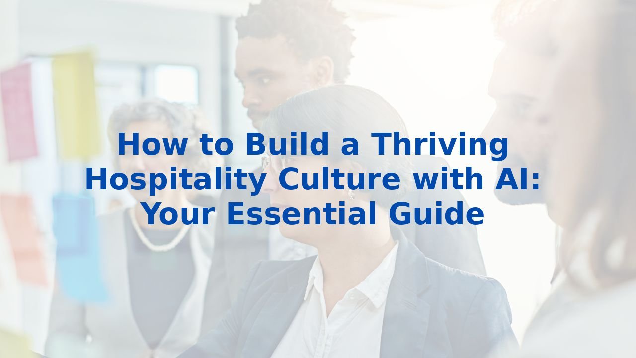 How to Build a Thriving Hospitality Culture with AI: Your Essential Guide