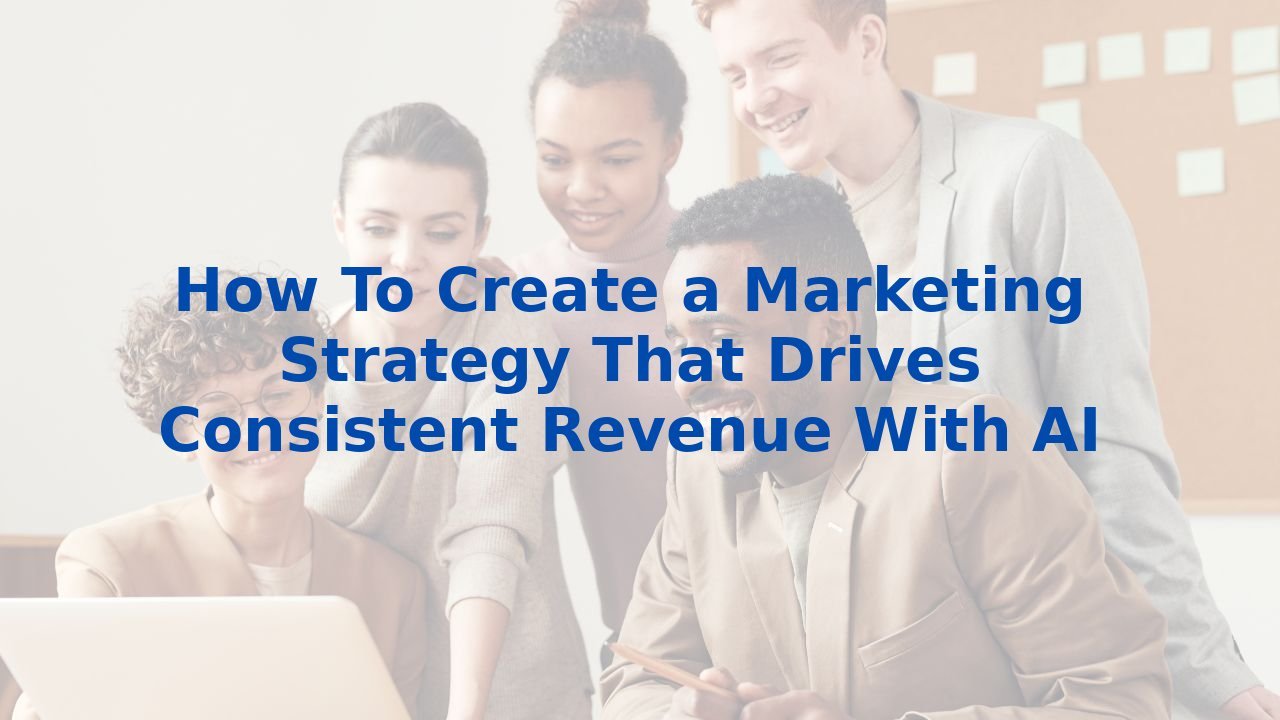 How To Create a Marketing Strategy That Drives Consistent Revenue With AI