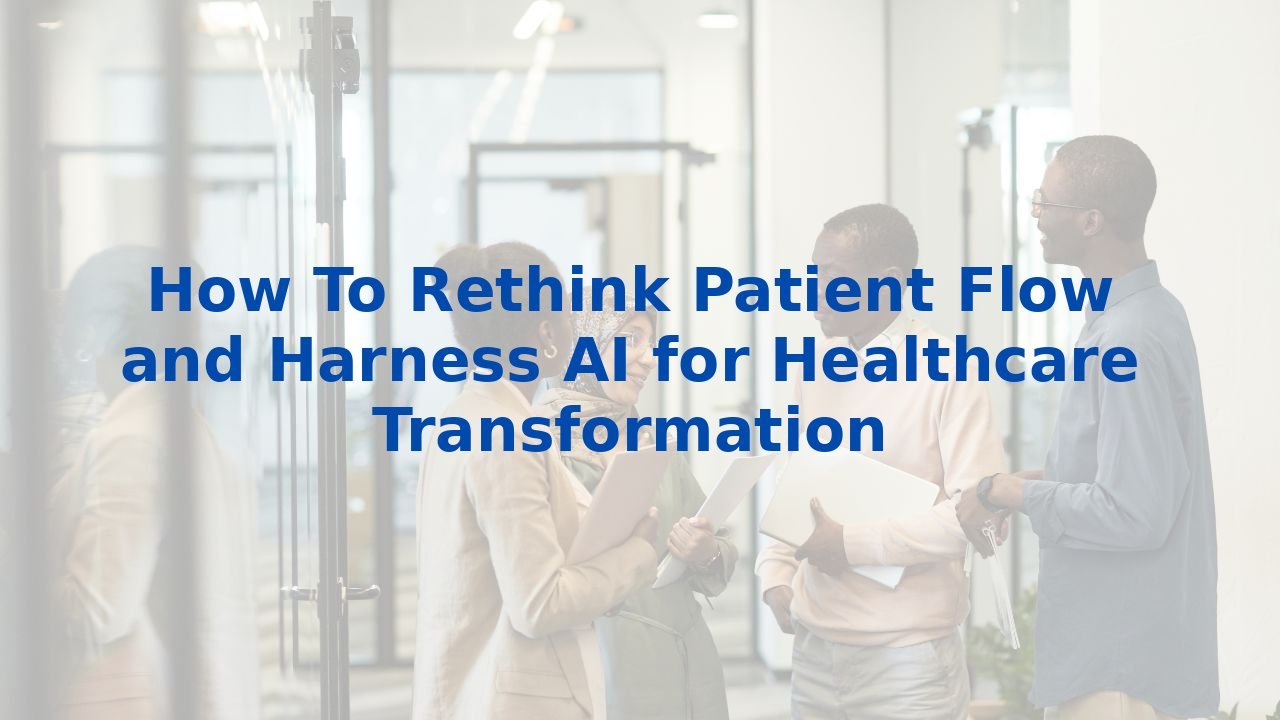 How To Rethink Patient Flow and Harness AI for Healthcare Transformation