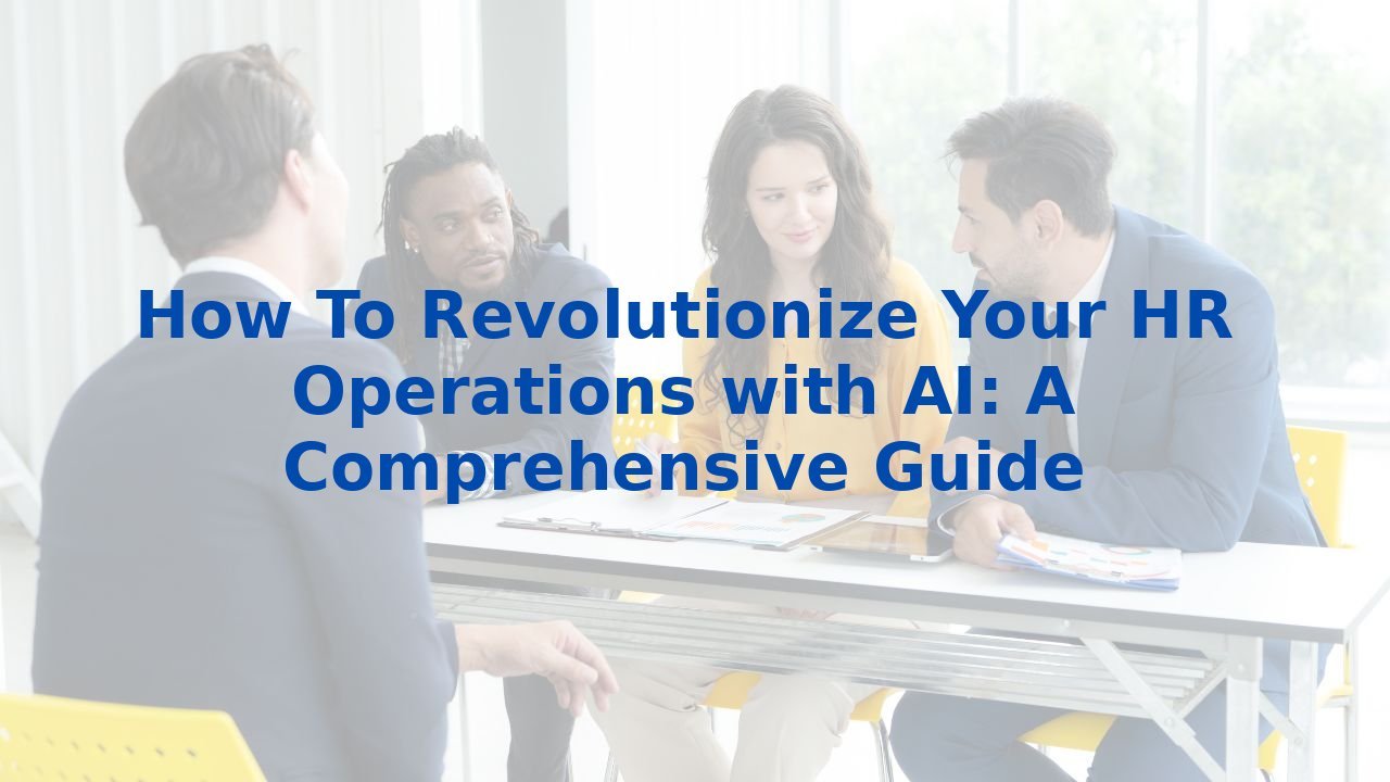 How To Revolutionize Your Hr Operations With Ai A Comprehensive Guide