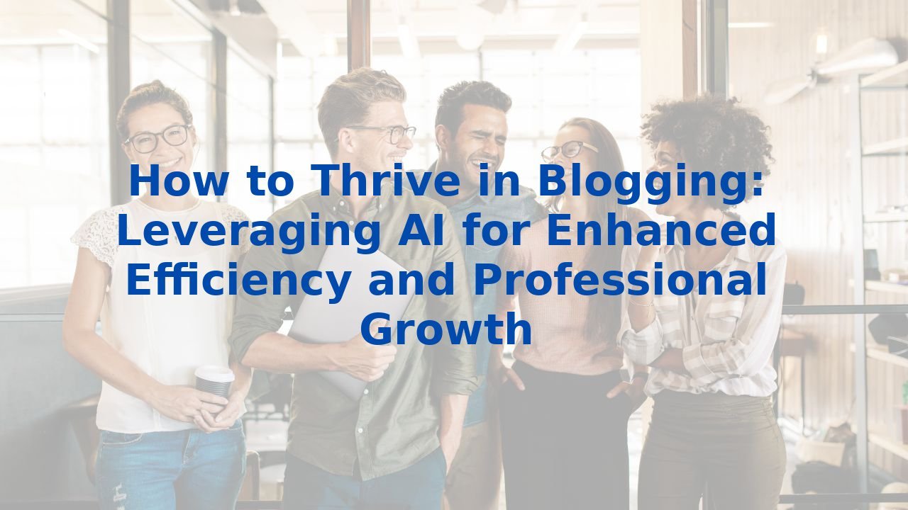 How to Thrive in Blogging: Leveraging AI for Enhanced Efficiency and Professional Growth