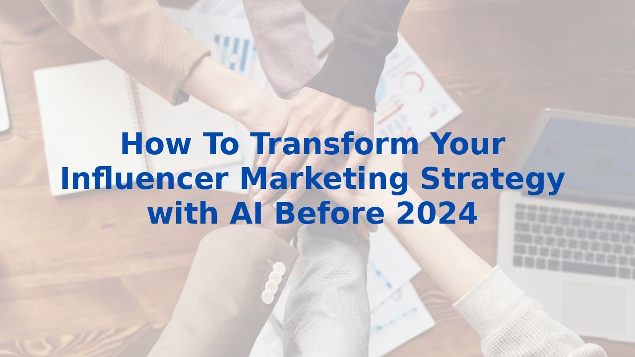 How To Transform Your Influencer Marketing Strategy with AI Before 2024