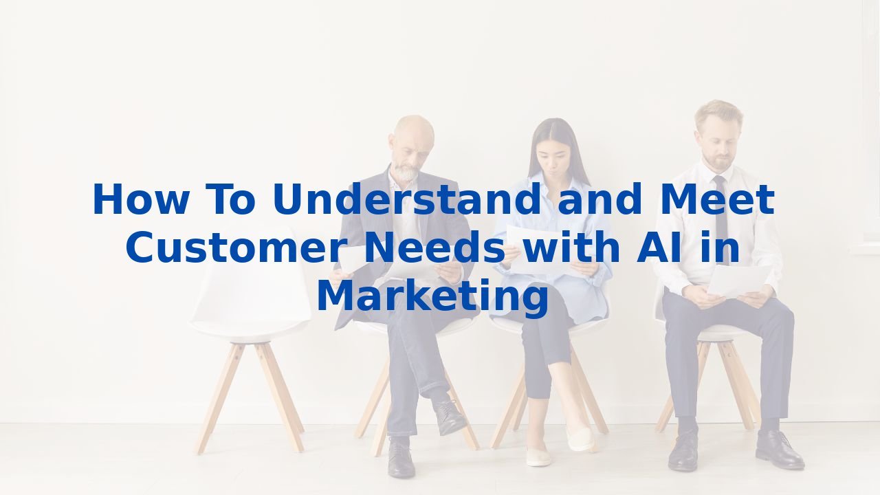 How To Understand and Meet Customer Needs with AI in Marketing