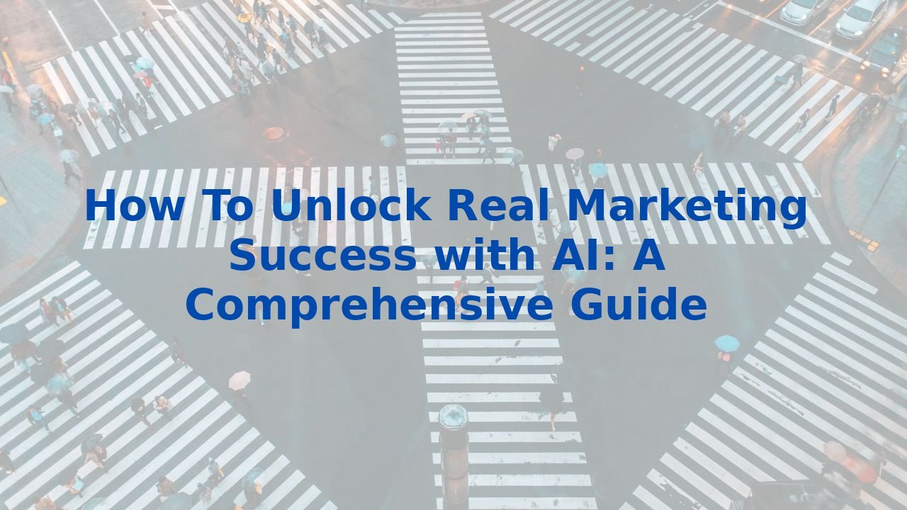 How To Unlock Real Marketing Success with AI: A Comprehensive Guide