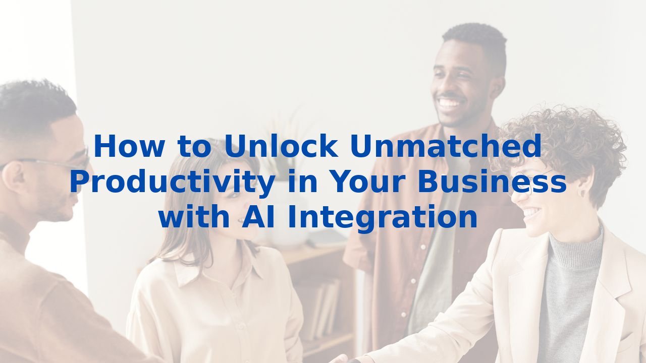 How to Unlock Unmatched Productivity in Your Business with AI Integration