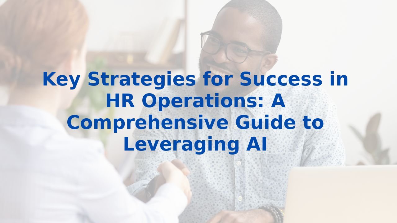 Key Strategies for Success in HR Operations: A Comprehensive Guide to ...