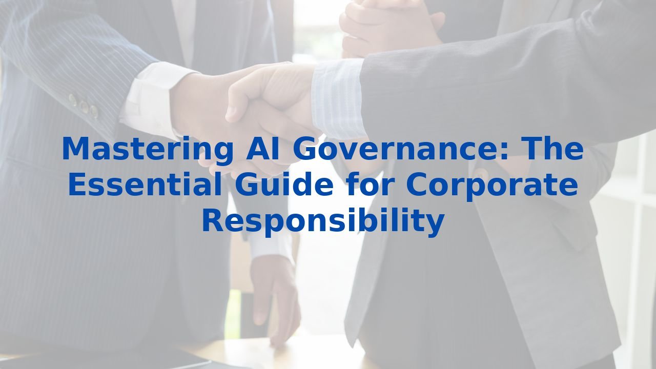 Mastering AI Governance: The Essential Guide for Corporate Responsibility