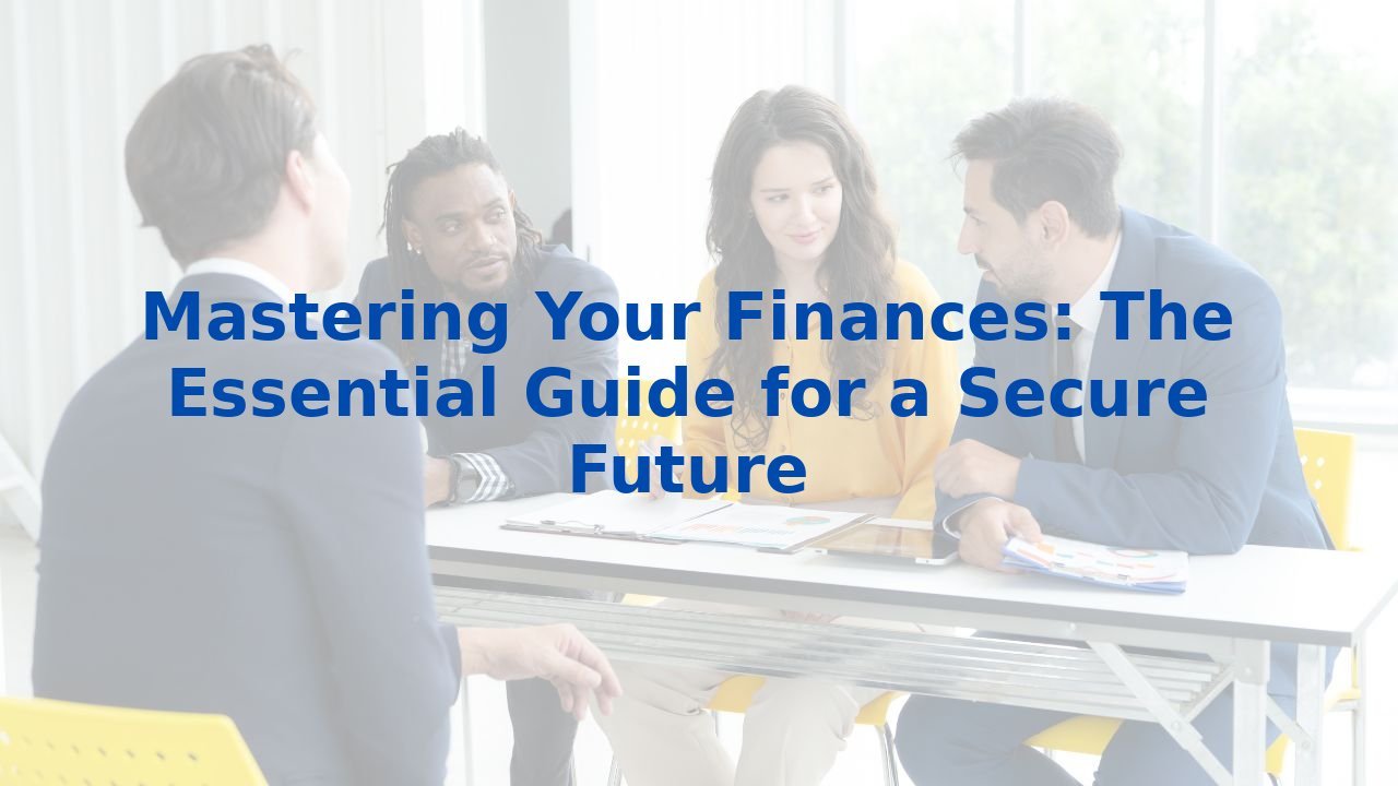Mastering Your Finances: The Essential Guide for a Secure Future