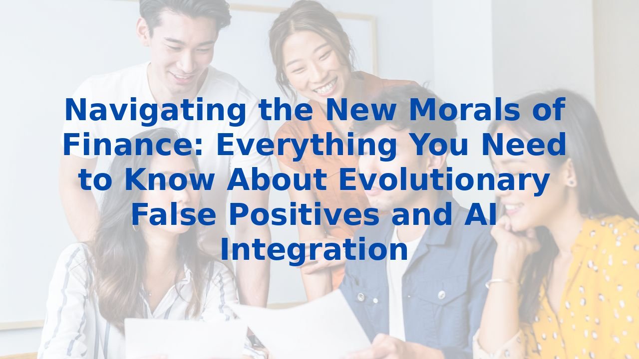 Navigating the New Morals of Finance: Everything You Need to Know About Evolutionary False ...