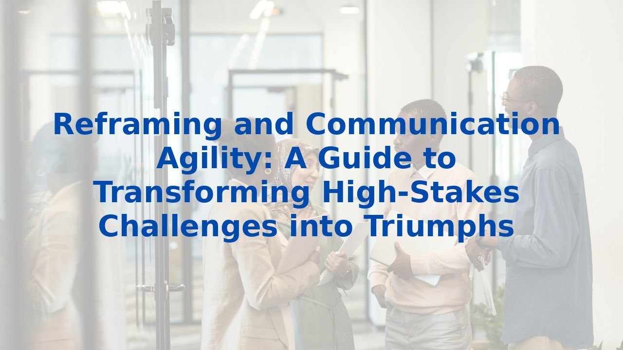 Reframing and Communication Agility: A Guide to Transforming High ...