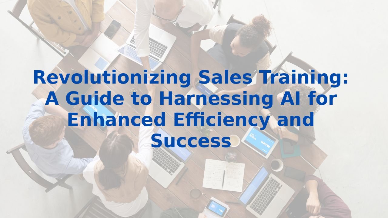 Revolutionizing Sales Training: A Guide to Harnessing AI for Enhanced Efficiency and Success