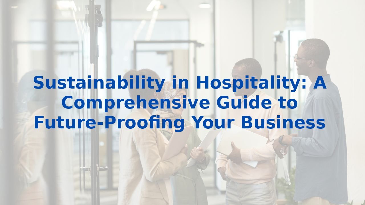 Sustainability in Hospitality: A Comprehensive Guide to Future-Proofing Your Business