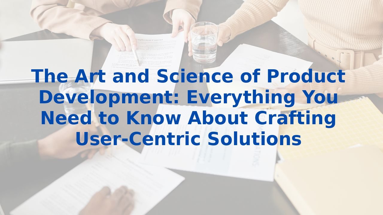 The Art and Science of Product Development: Everything You Need to Know About Crafting User ...