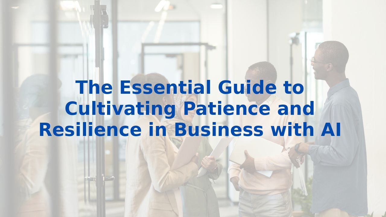 The Essential Guide to Cultivating Patience and Resilience in Business ...