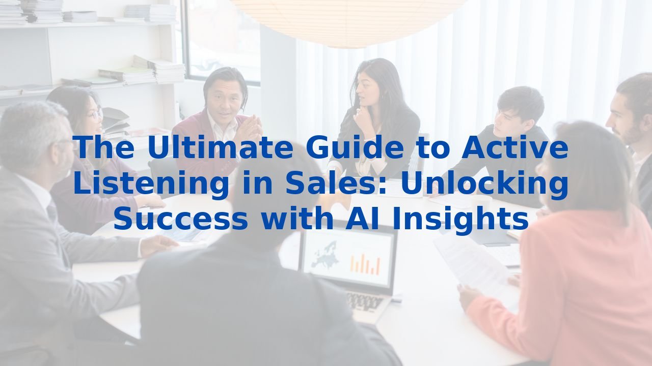 The Ultimate Guide to Active Listening in Sales: Unlocking Success with AI Insights