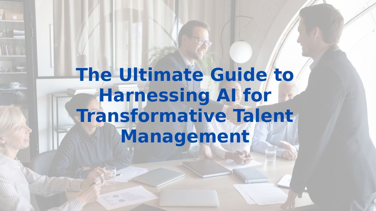 The Ultimate Guide to Harnessing AI for Transformative Talent Management