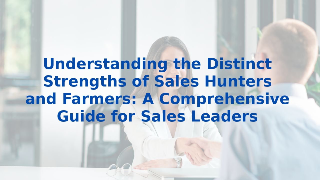 Understanding the Distinct Strengths of Sales Hunters and Farmers: A ...