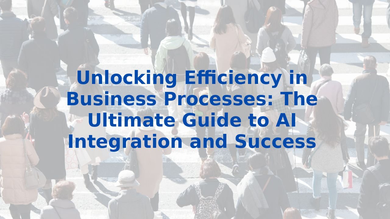 Unlocking Efficiency in Business Processes: The Ultimate Guide to AI Integration and Success