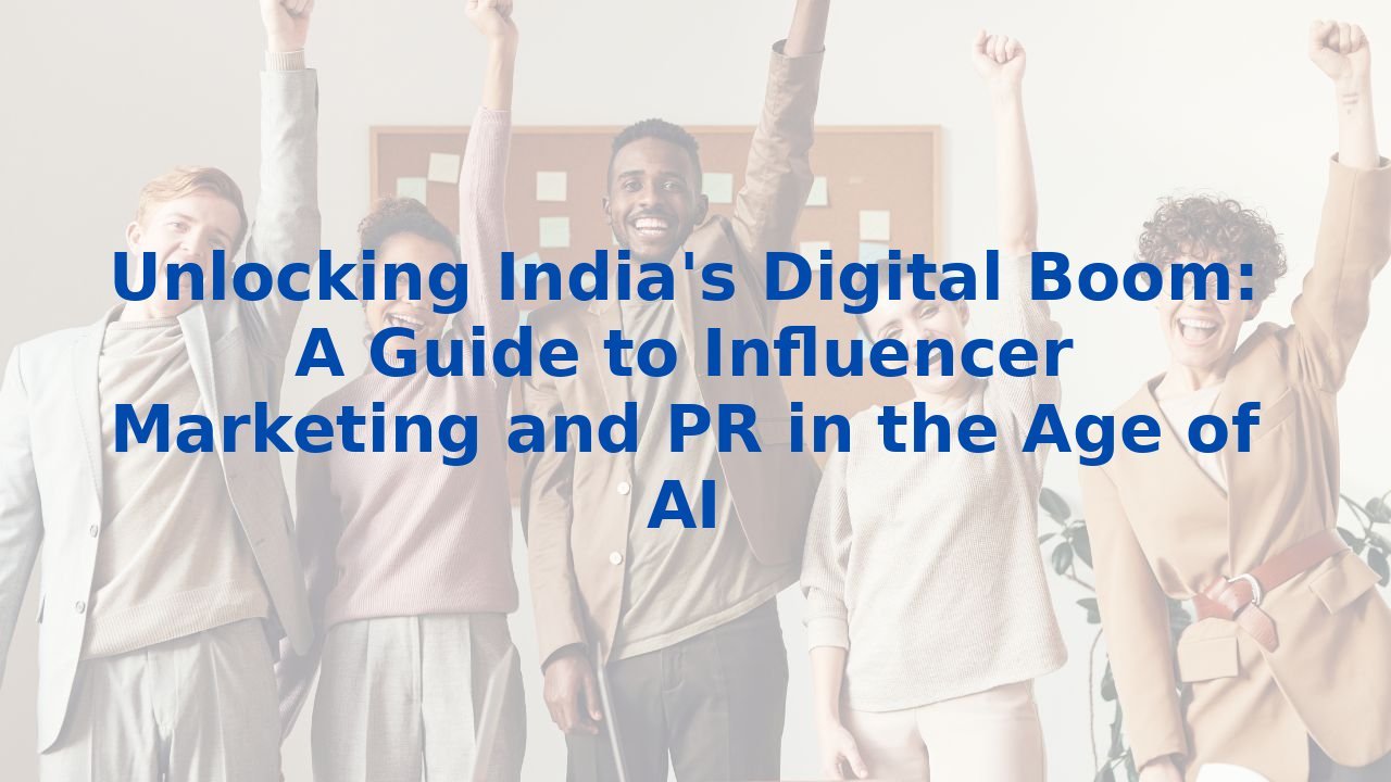 Unlocking India's Digital Boom: A Guide to Influencer Marketing and PR ...