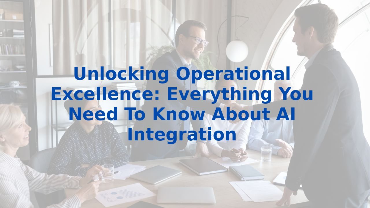 Unlocking Operational Excellence: Everything You Need To Know About AI ...