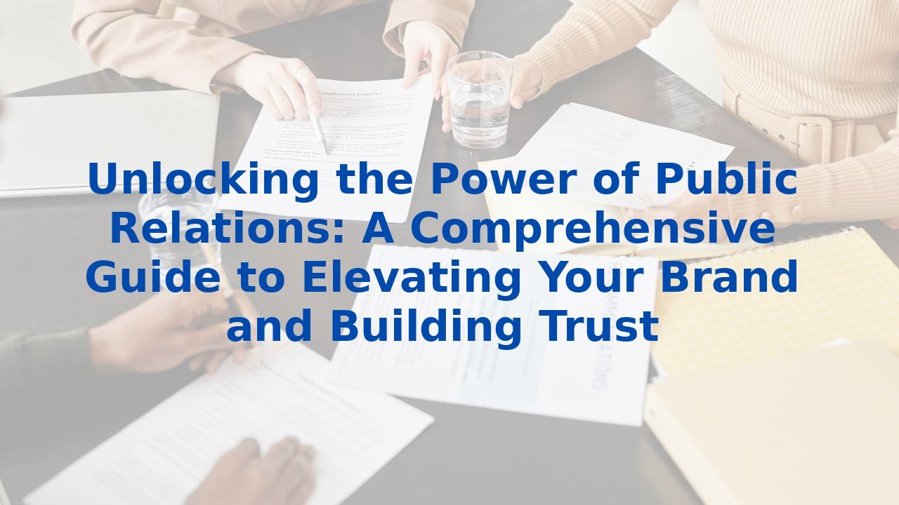 Unlocking the Power of Public Relations: A Comprehensive Guide to ...