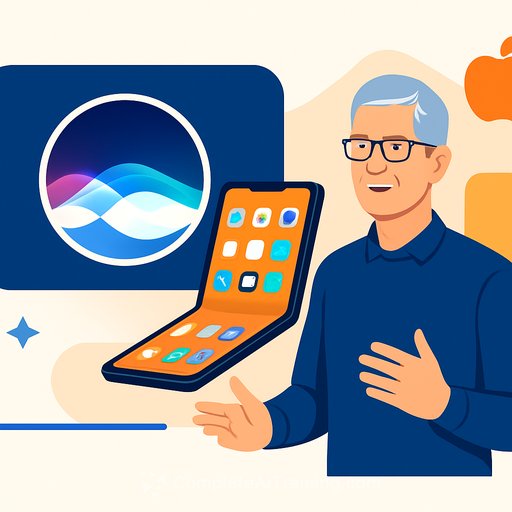 Apple previews redesigned Siri, foldable iPhone software support at Tim ...