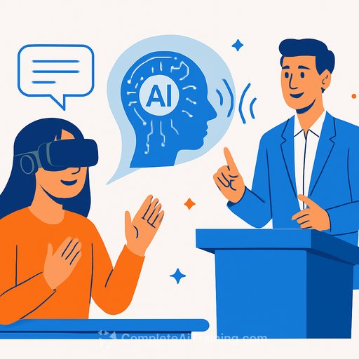 Virtual reality and AI help nervous students progress from silence to ...
