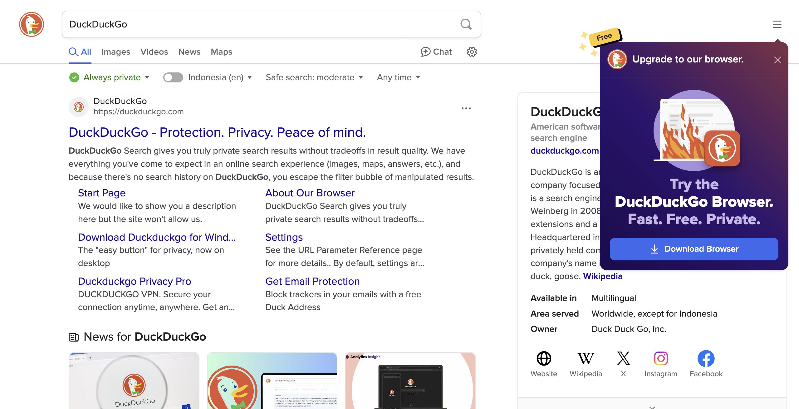 DuckDuckGo AI