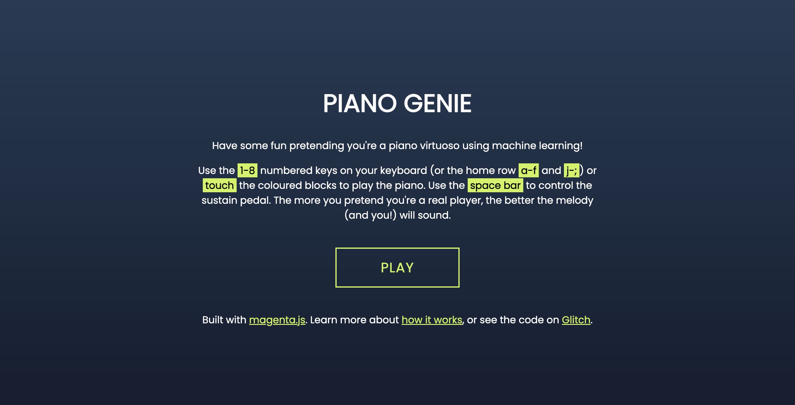Piano Genie