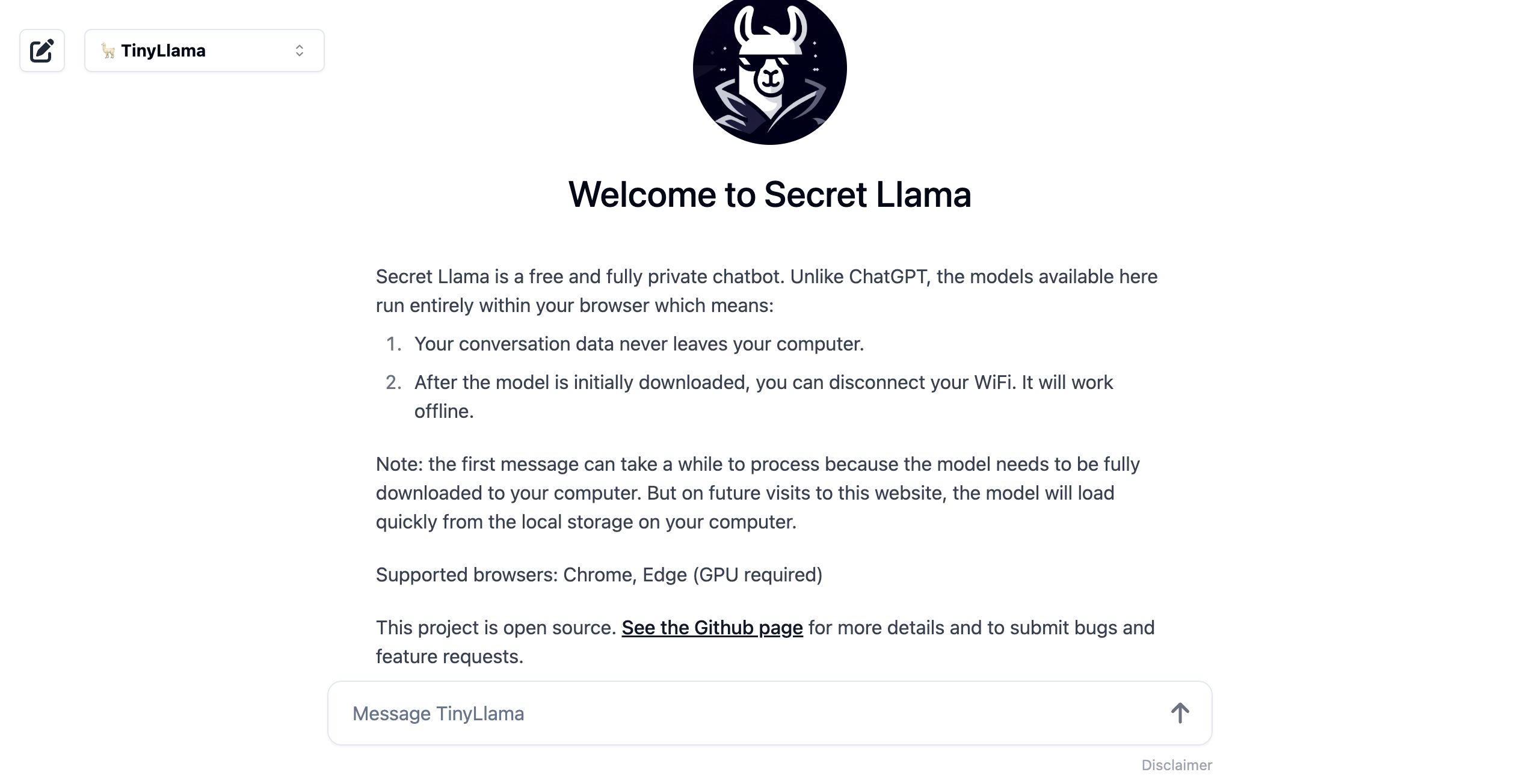Secret Llama