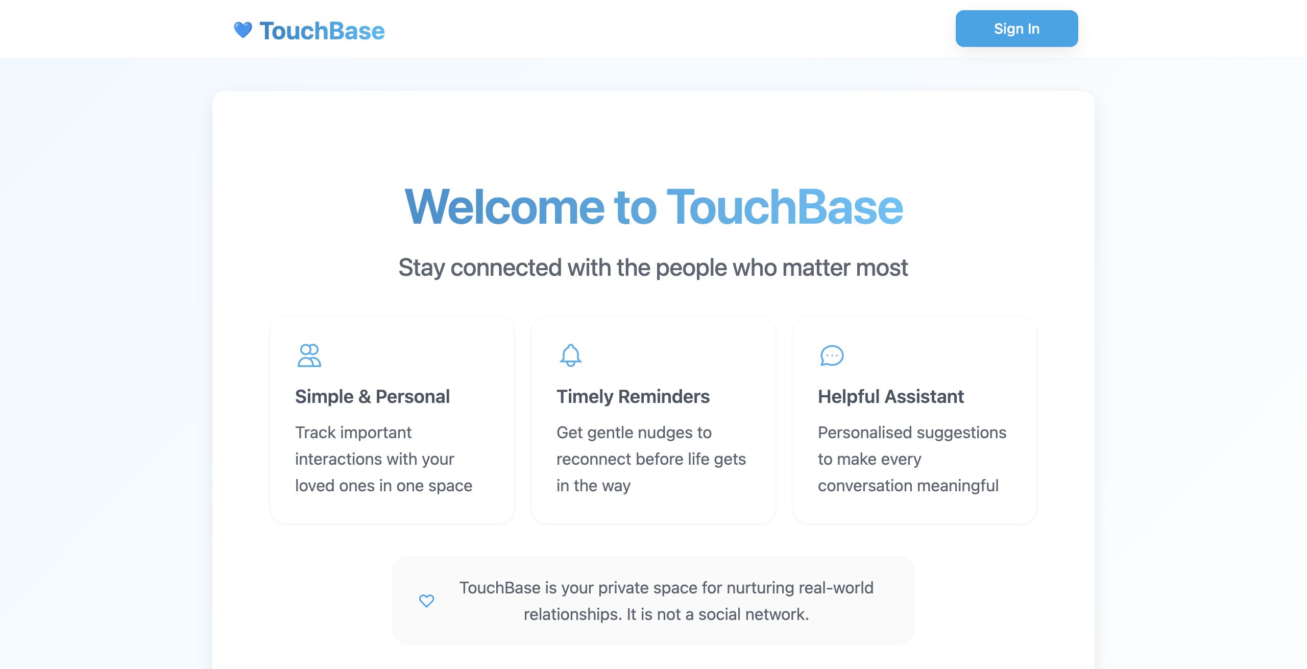 Touchbase
